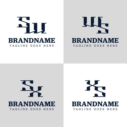 Xs Monogram Vector Image Vector Images (over 1,300)