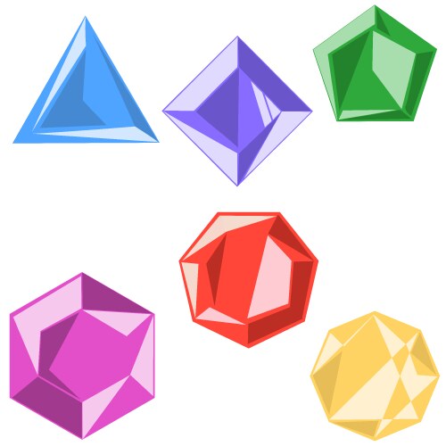 Different patterns of the ribbon in a vegetable Vector Image