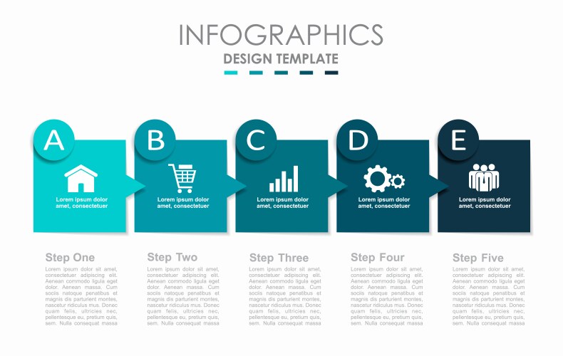 Generating computer algorithms infographic chart Vector Image