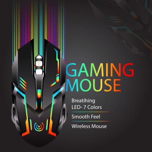 Banner design of gaming mouse Royalty Free Vector Image