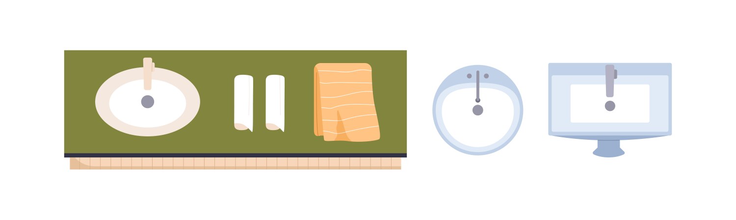 Bathroom Sink Top View Vector Images (over 230)