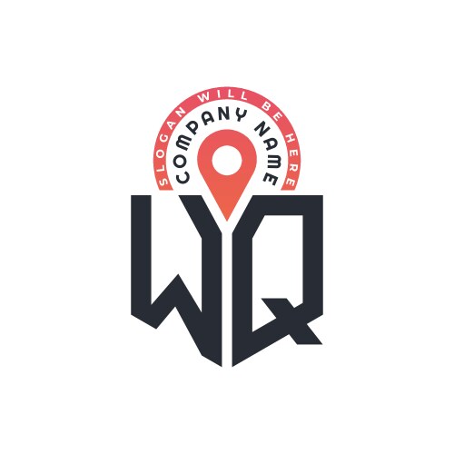 Modern letter wq logo for corporate business Vector Image