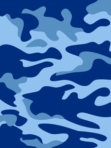 Military camouflage seamless pattern blue colors Vector Image