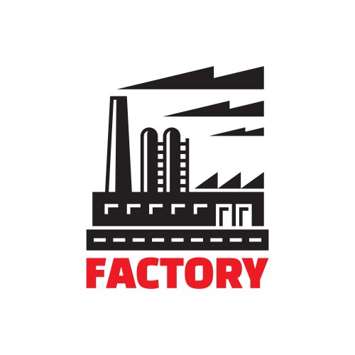 Industry banner industrial production factory Vector Image