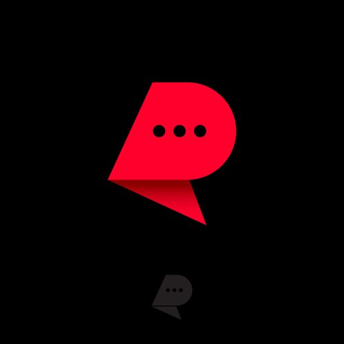 Red r monogram Royalty Free Vector Image - VectorStock