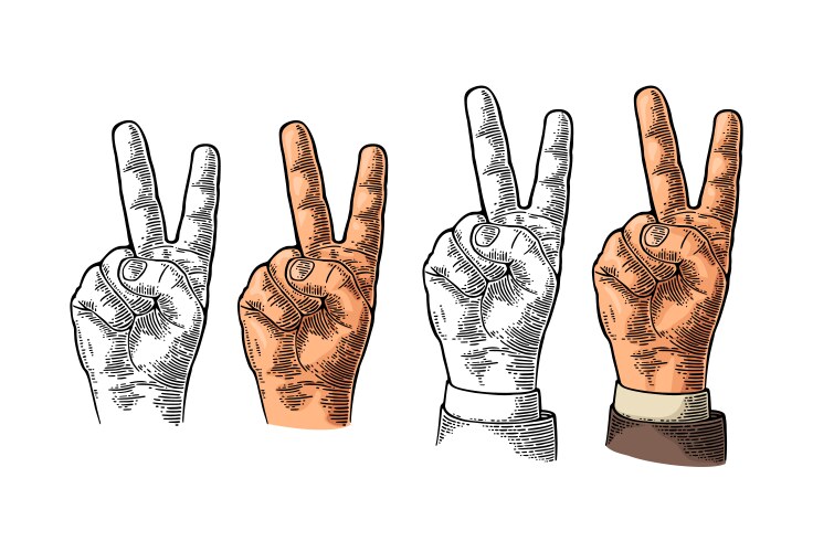 Peace Female Hand Vector Images (over 4,500)