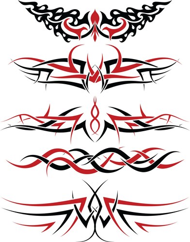 Tattoos set Royalty Free Vector Image - VectorStock