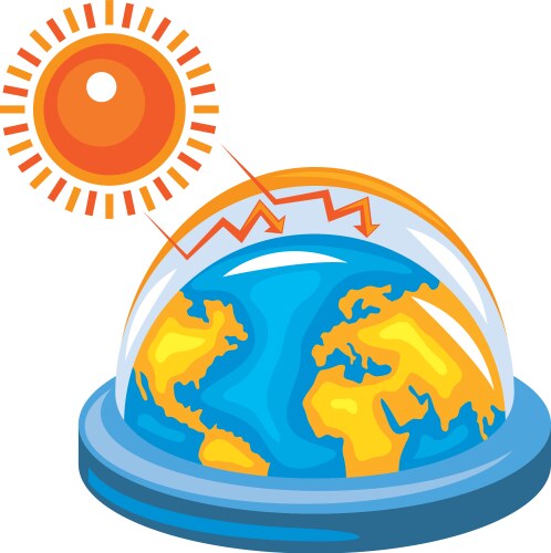 Global Warming & Greenhouse Effect – Royalty-Free Vector | VectorStock