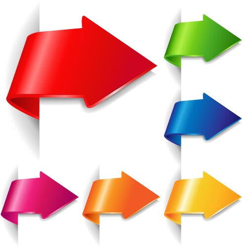 Glossy arrows background Royalty Free Vector Image