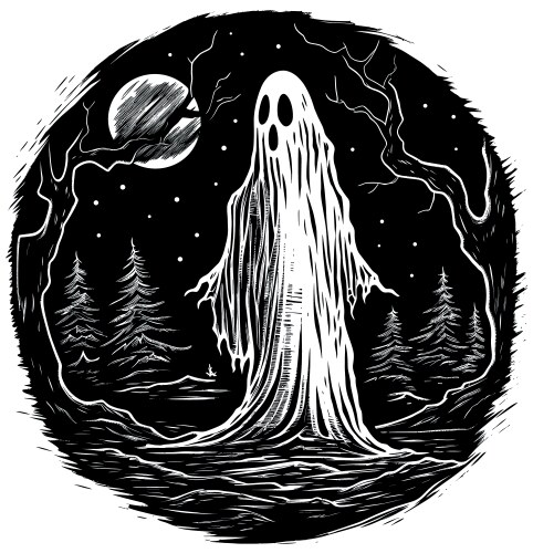 Black and White Ghost Vector Images (over 76,000)
