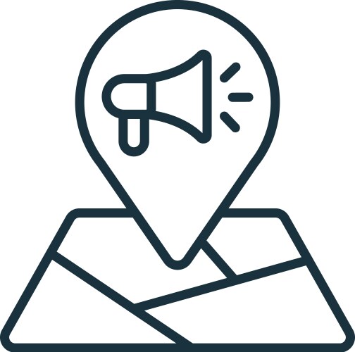 Navigation icon monochrome simple user behavior Vector Image