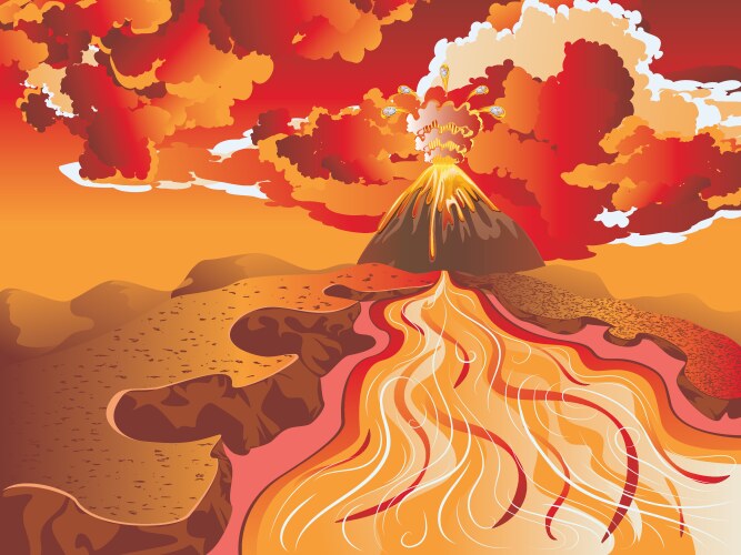 Volcano Cartoon Vector Images (over 4,900)