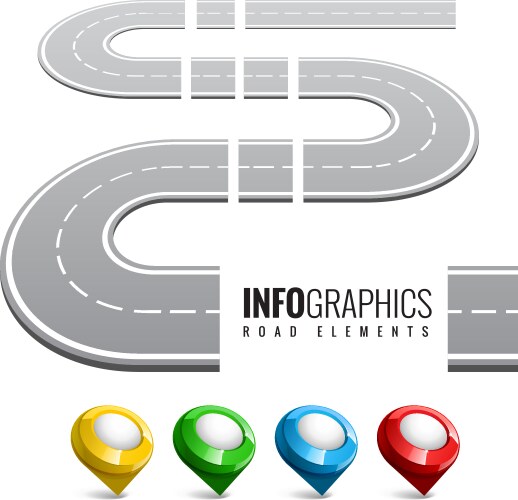Road and traffic safety infographic design Vector Image