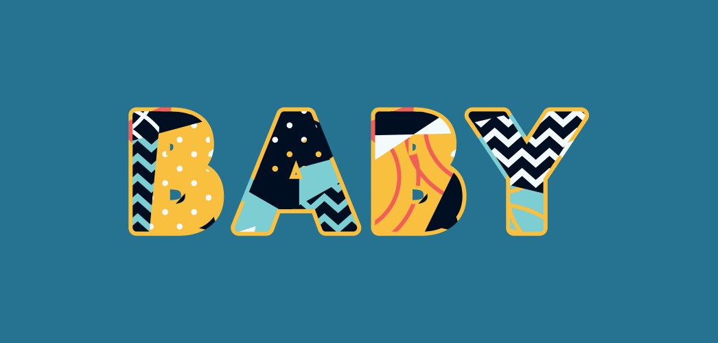 Baby concept Royalty Free Vector Image - VectorStock