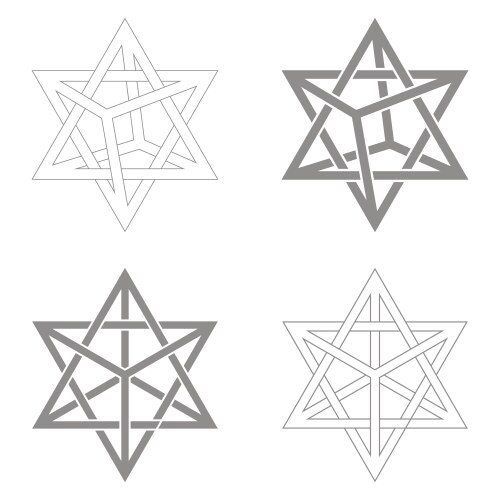 Icon with tree of life kabbalah symbol Royalty Free Vector