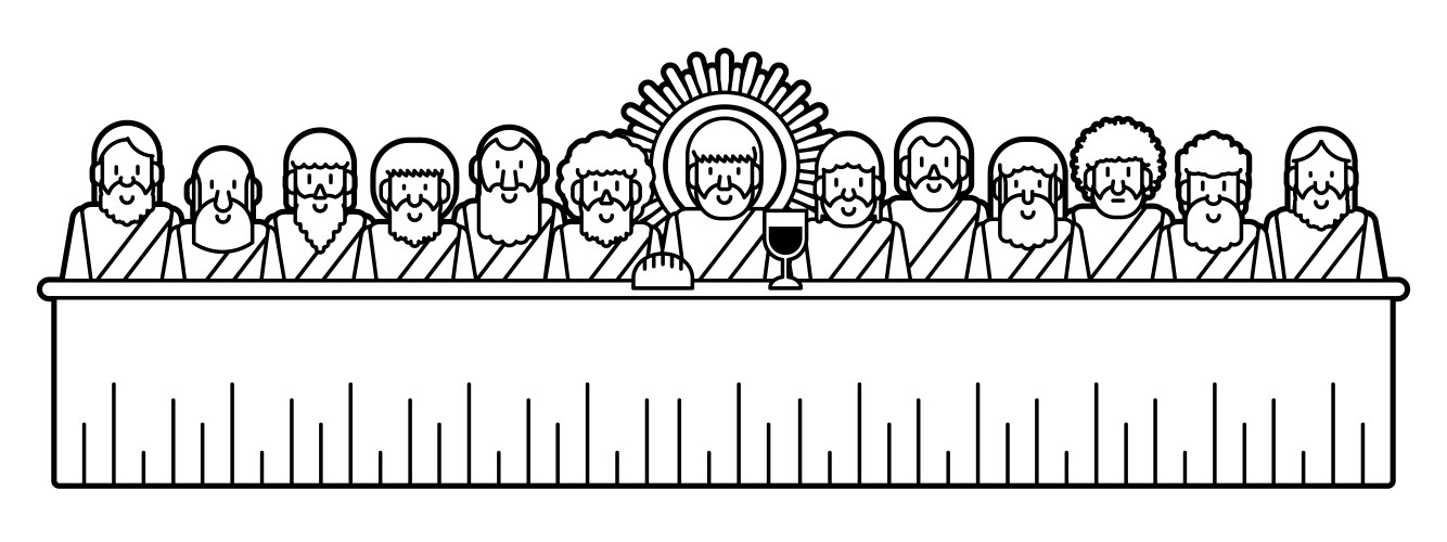 Jesus Last Supper Vector Images (over 210)