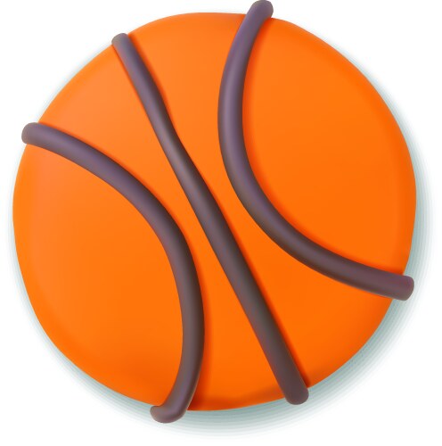 Basketball ball cartoon clip art Royalty Free Vector Image