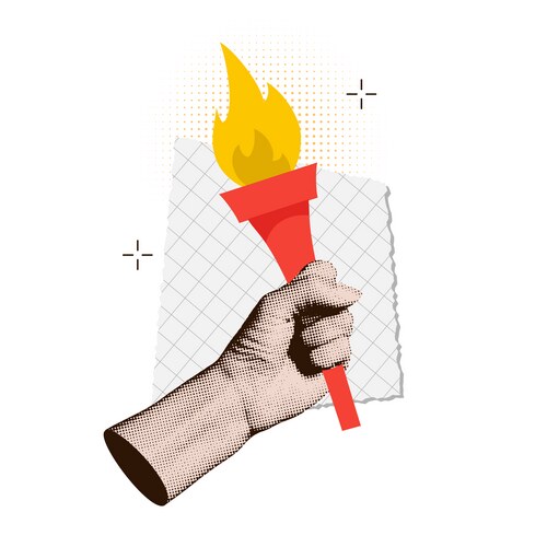 Hand Holding a Torch Vector Images (over 580)