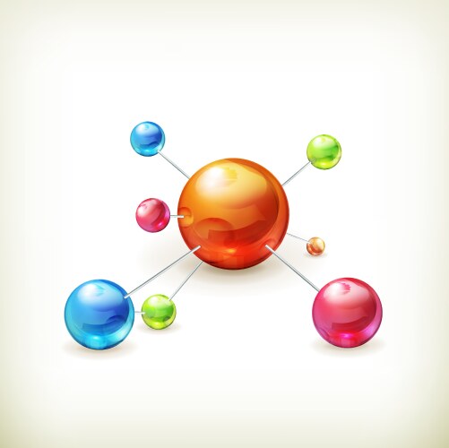 O2 oxygen molecule Royalty Free Vector Image - VectorStock