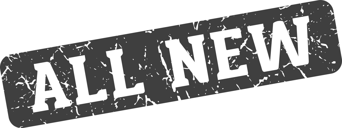 All new rectangular sign stamp Royalty Free Vector Image