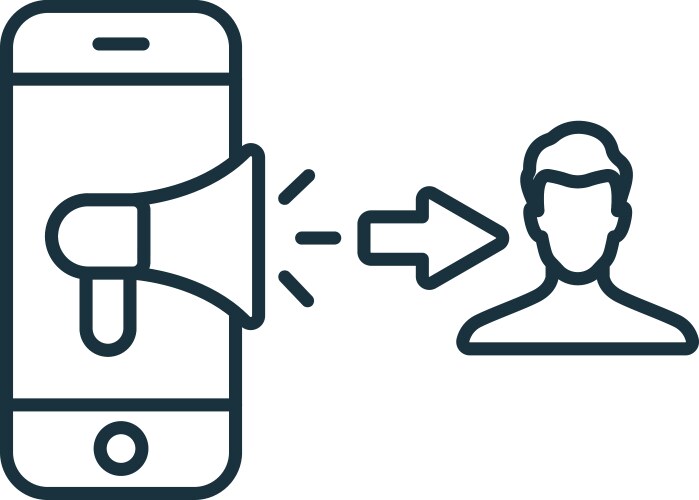 Sponsored ad icon monochrome simple digital Vector Image