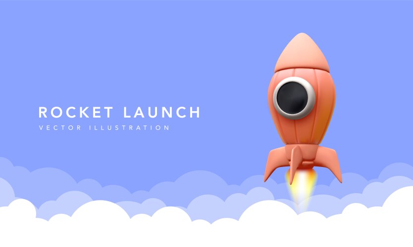 Rocket launch Royalty Free Vector Image - VectorStock