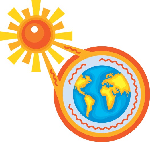 Greenhouse effect global crisis Royalty Free Vector Image