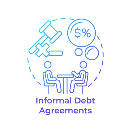 Counselor blue gradient concept icon Royalty Free Vector