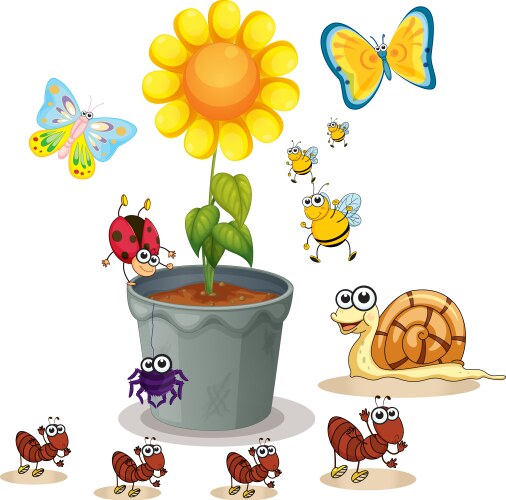 Cartoon Insects Vector Images (over 70,000)