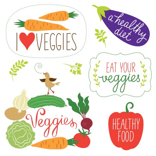 Vegetables Royalty Free Vector Image - VectorStock