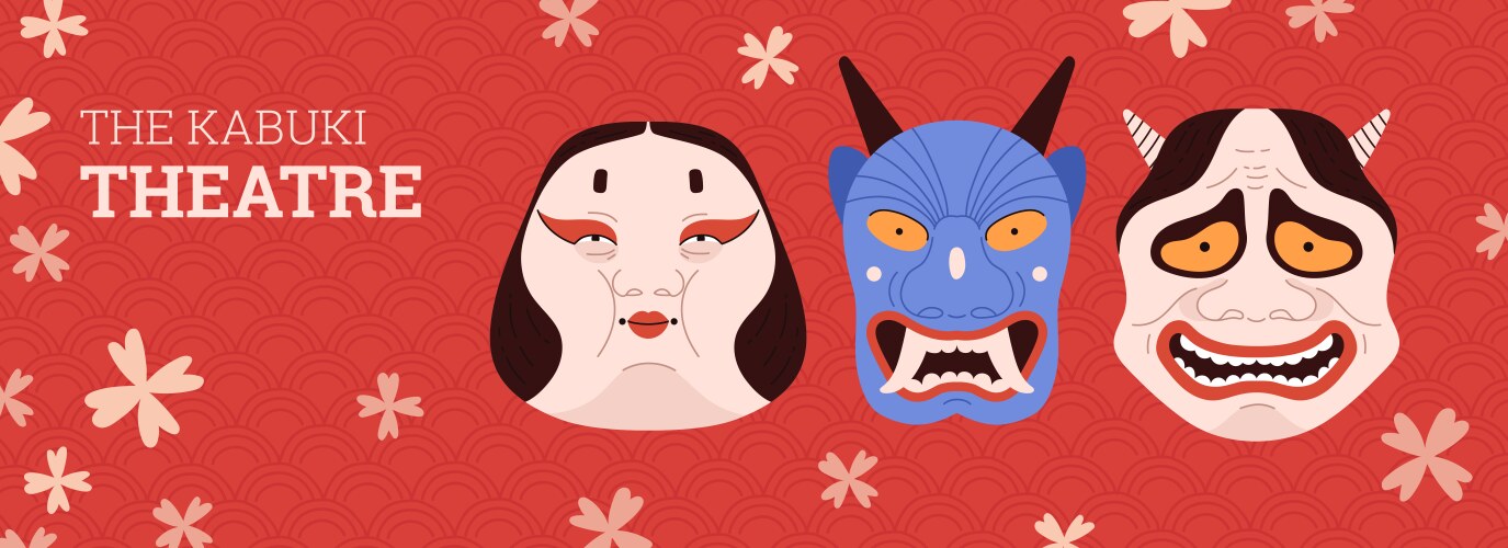 Kabuki Mask Vector Images (over 700)