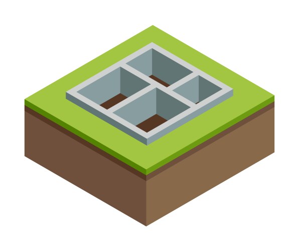 Isometric House Construction Stages Royalty Free Vector