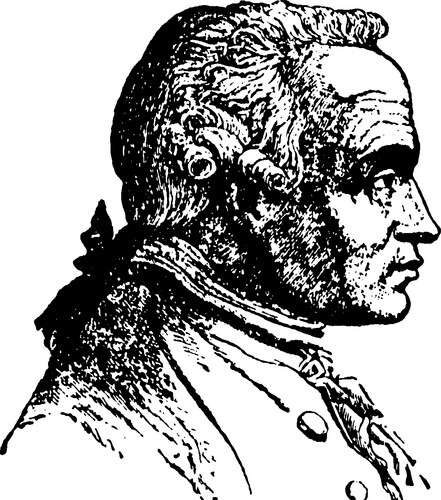 Immanuel Kant Portrait - Line Art – Royalty-Free Vector | VectorStock