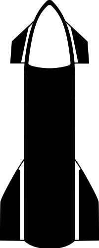 Spacecraft launch icon simple space rocket Vector Image