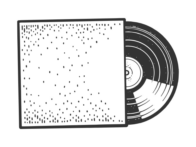 Vinyl Record Drawing Vector Images (over 1,500)