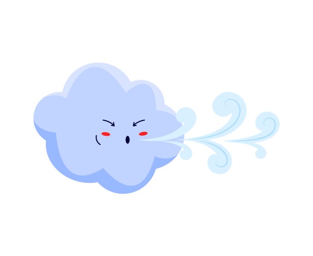 Cartoon Wind Blowing Vector Images (over 3,100)