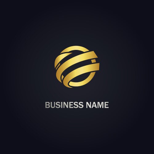 Sunshine hot gold logo Royalty Free Vector Image