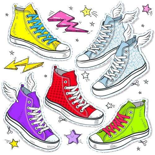 Set colorful of chemical laboratory equipment Vector Image