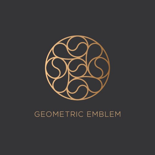 Geometric emblem Royalty Free Vector Image - VectorStock