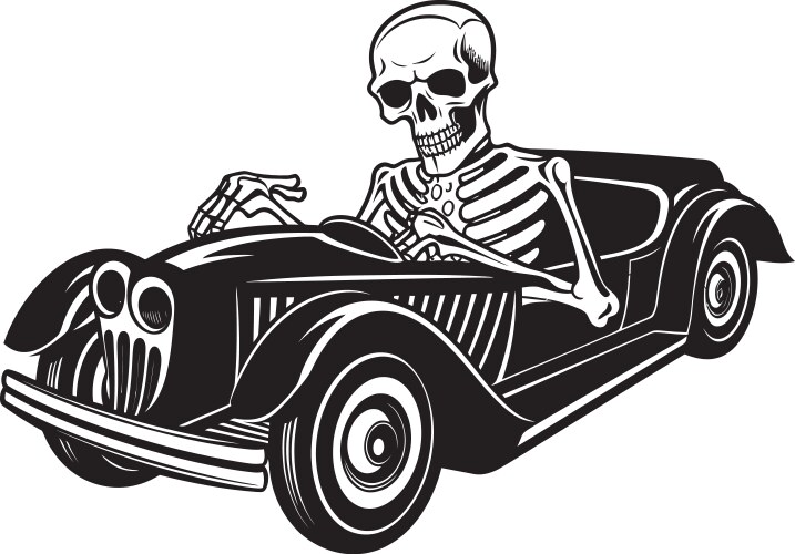 Skeleton Driving Car Vector Images (over 410)