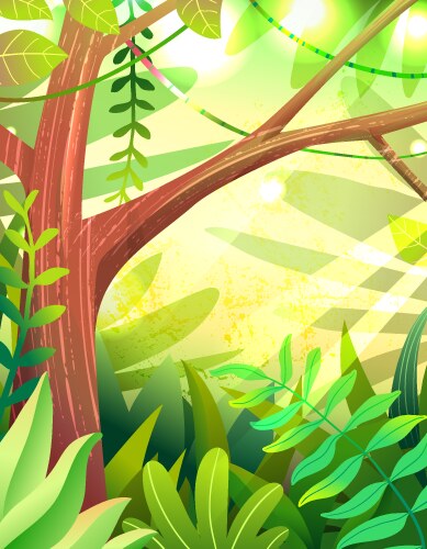 Jungle Leaves Cartoon Background Vector Images (over 6,500)