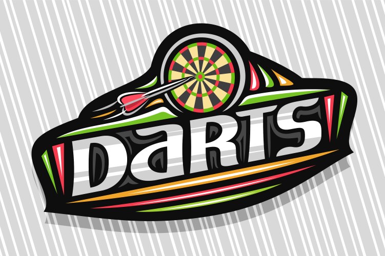 Logo for darts Royalty Free Vector Image - VectorStock
