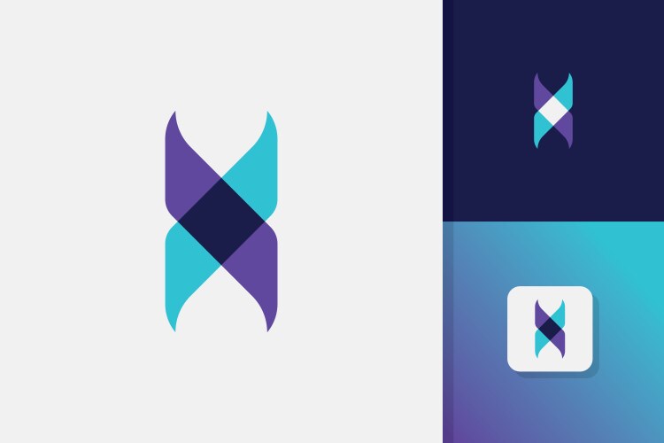 Helix logo design template Royalty Free Vector Image