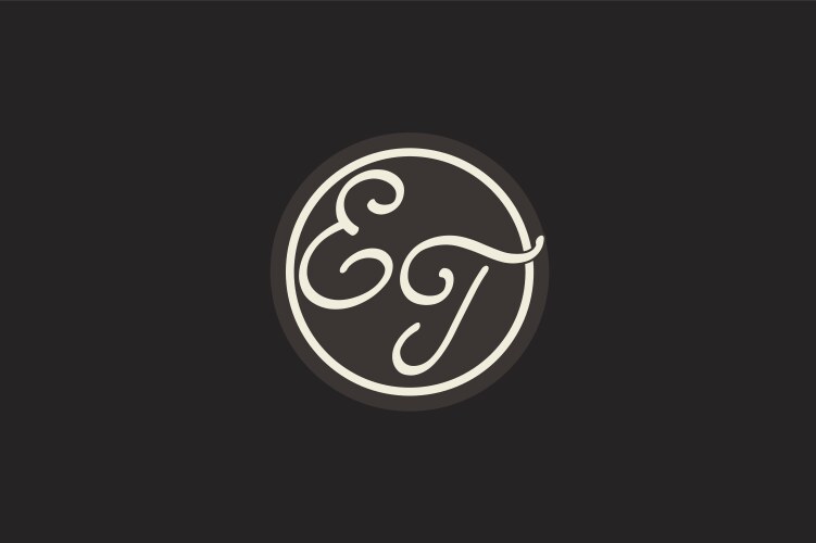 Letter Et Logo Vector Images (over 2,300)