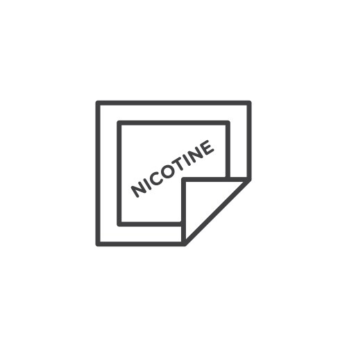 Nicotine patch icon set tobacoo medical smoking Vector Image