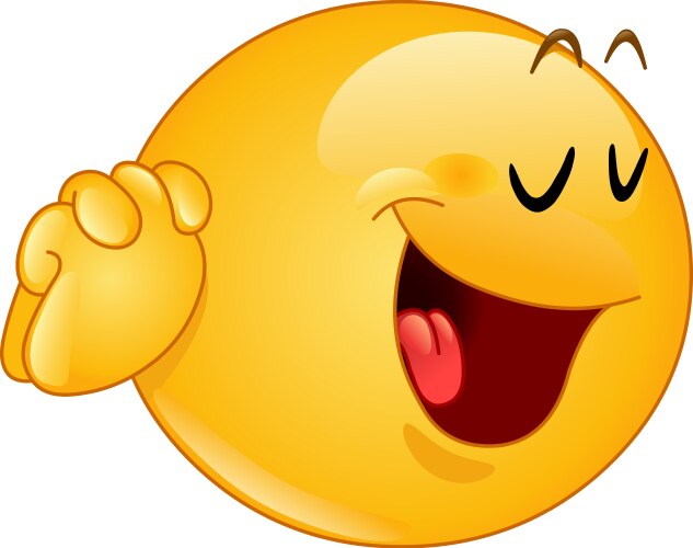 Eyelid pull emoticon Royalty Free Vector Image