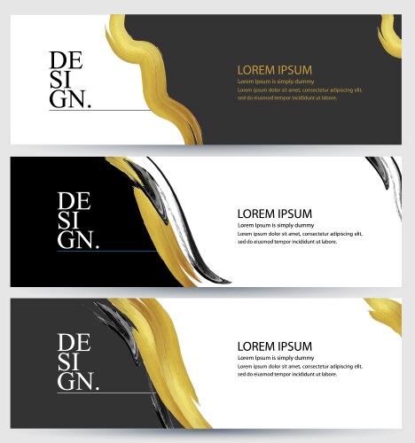 Banner design with modern abstract background Vector Image