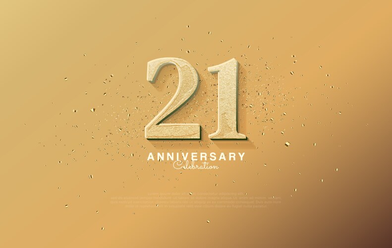 Gold Number 21 Vector Images (over 780)
