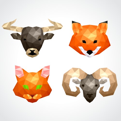 Bull Low Poly Vector Images (over 290)