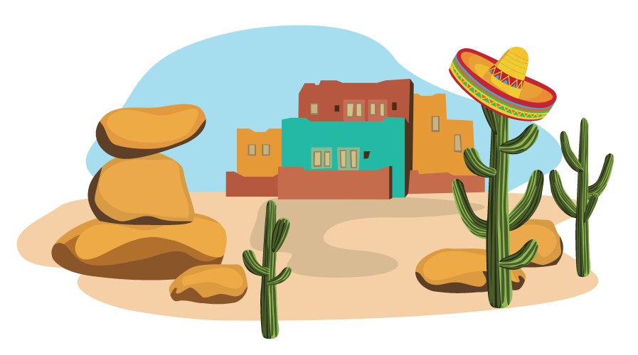 Mexican style Royalty Free Vector Image - VectorStock